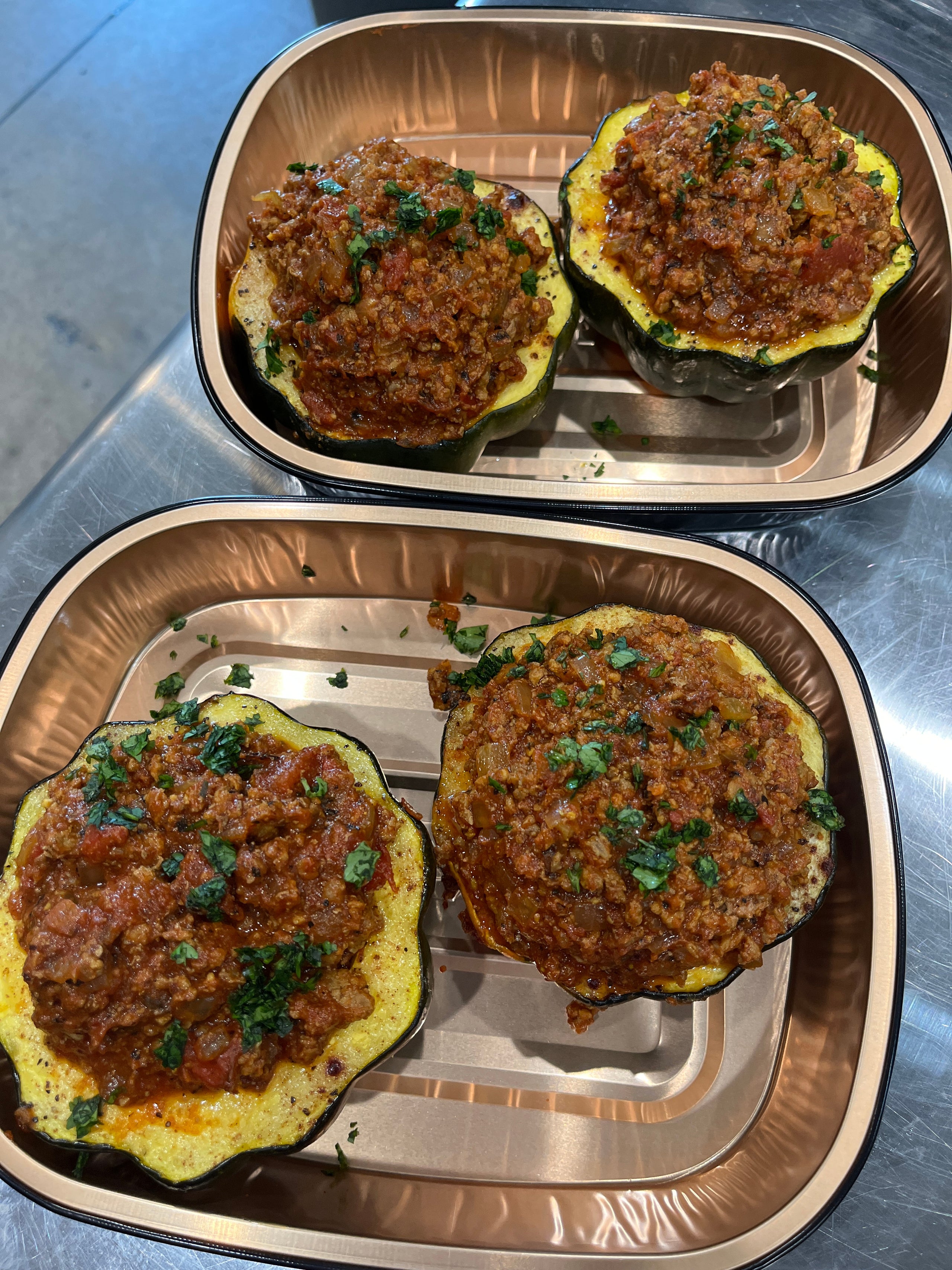 Curried Beef Stuffed Acorn Squash | Dunn in the Kitchen