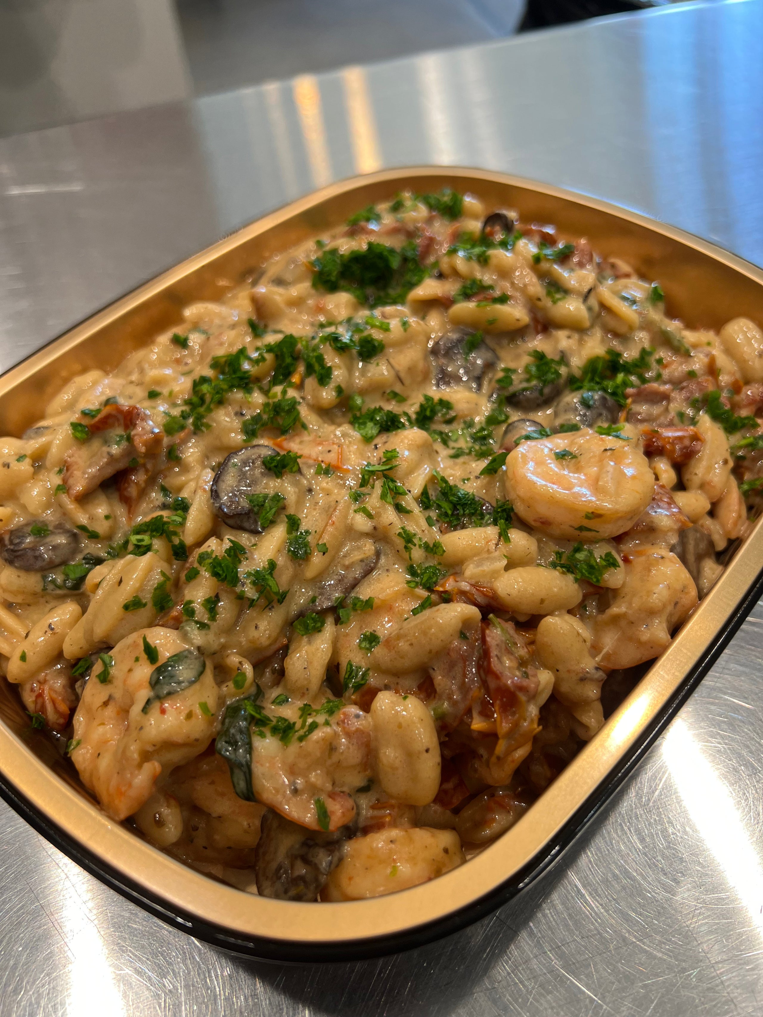 Family-Style: Tuscan Shrimp Pasta | Dunn in the Kitchen
